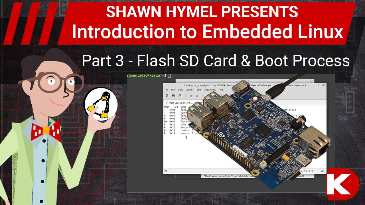 Shawn Hymel on Twitter: "New #EmbeddedLinux episode out! We flash an SD card with the image we ...