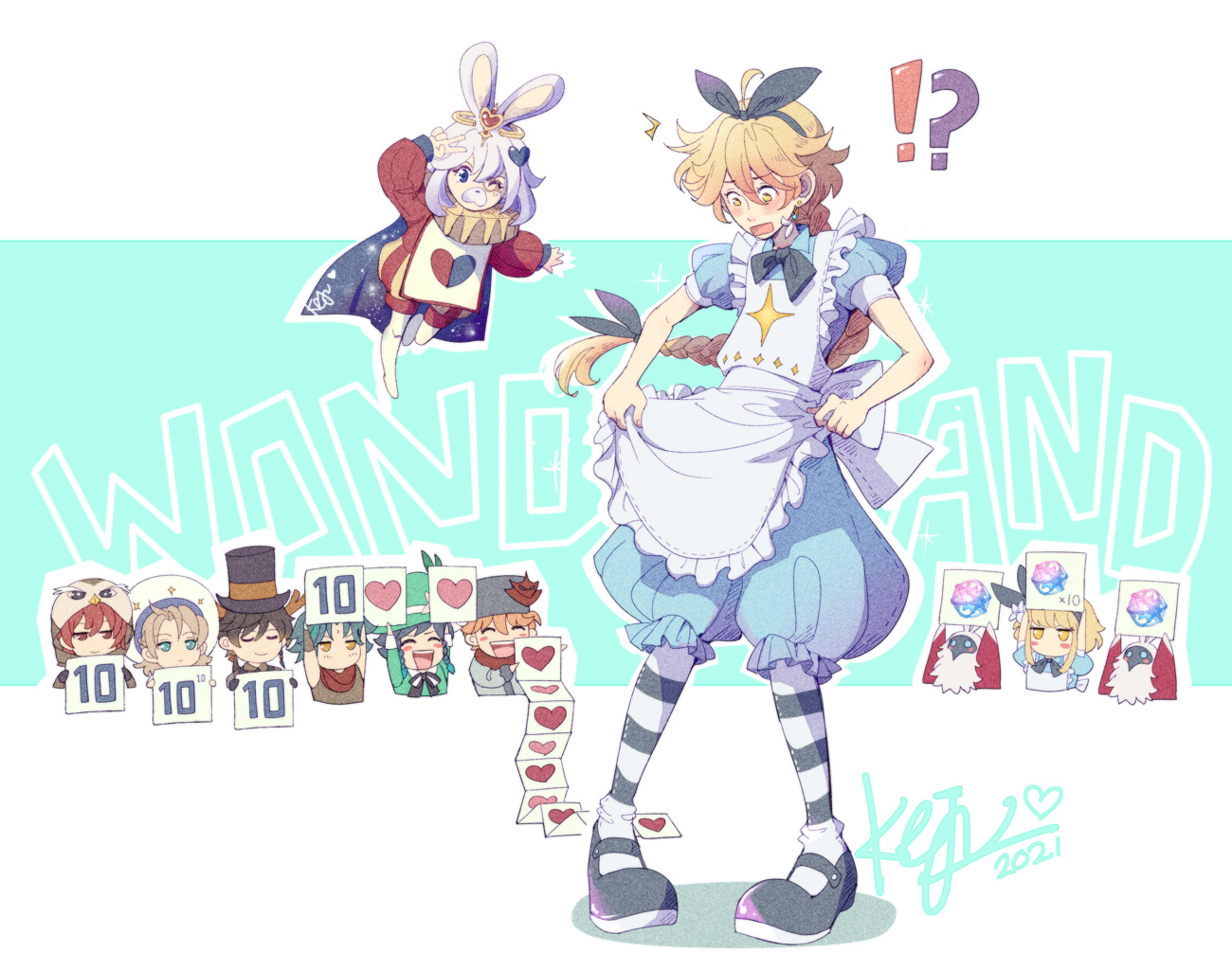 Alice In Wonderland Anime White Rabbit Boy