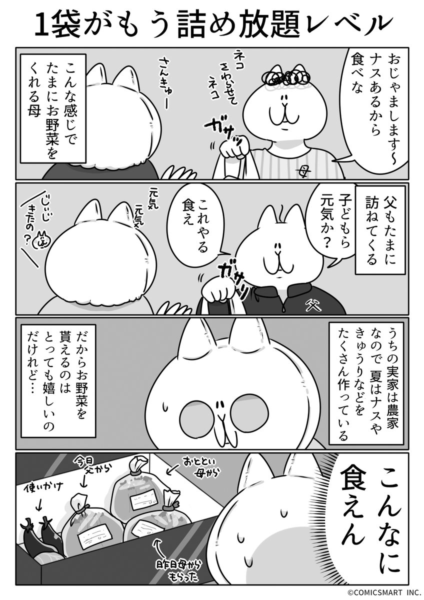 「第630話 1袋がもう詰め放題レベル『ボンレスマム』かわベーコン (@kawabe_kon) #漫画 https://t」つぶやきGANMA!（つぶがん）の漫画