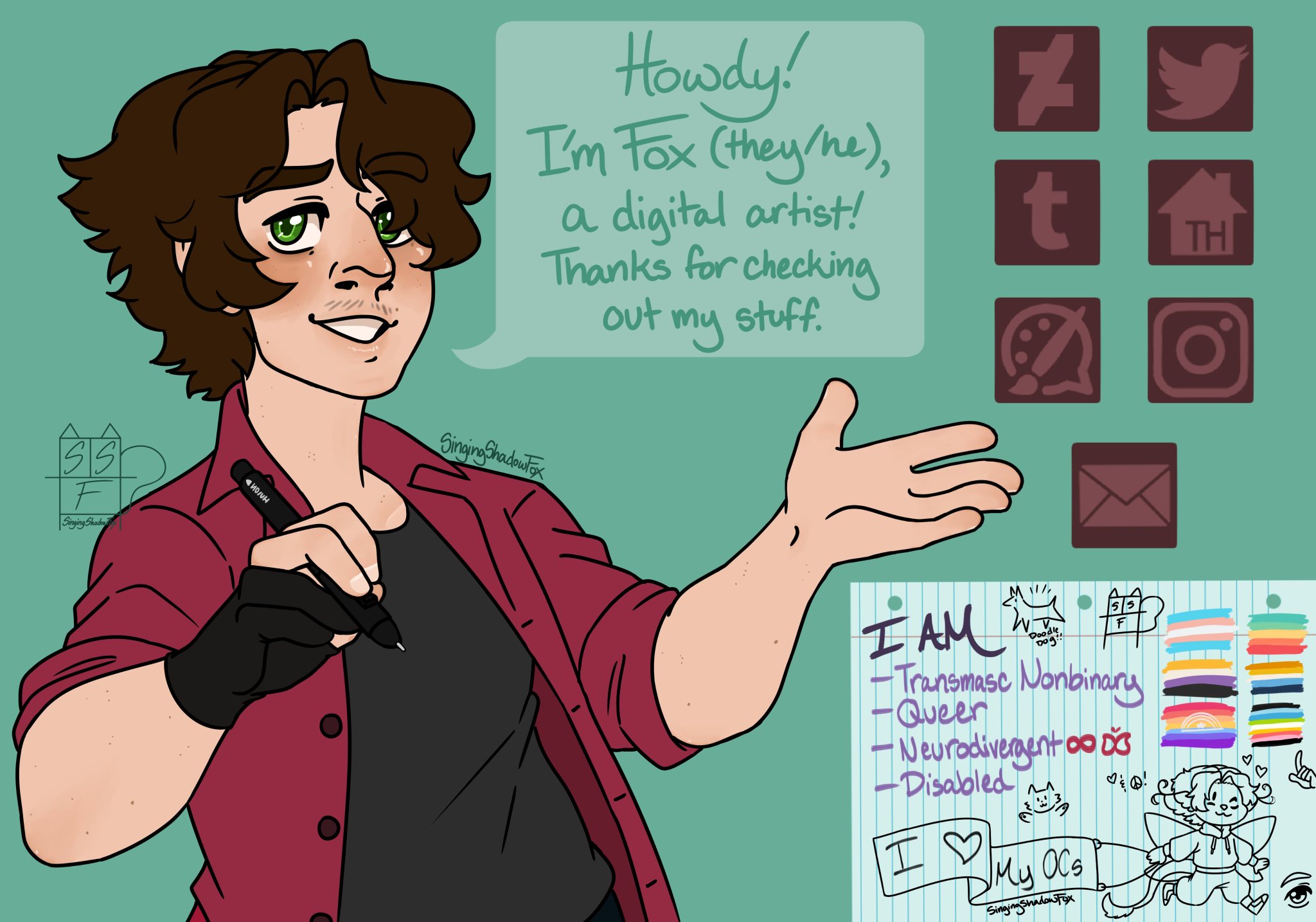 Fox ๐ณ๏ธโโง๏ธ๐ณ๏ธโ๐ Comms Open On Twitter Hello Im Fox They He And Im
