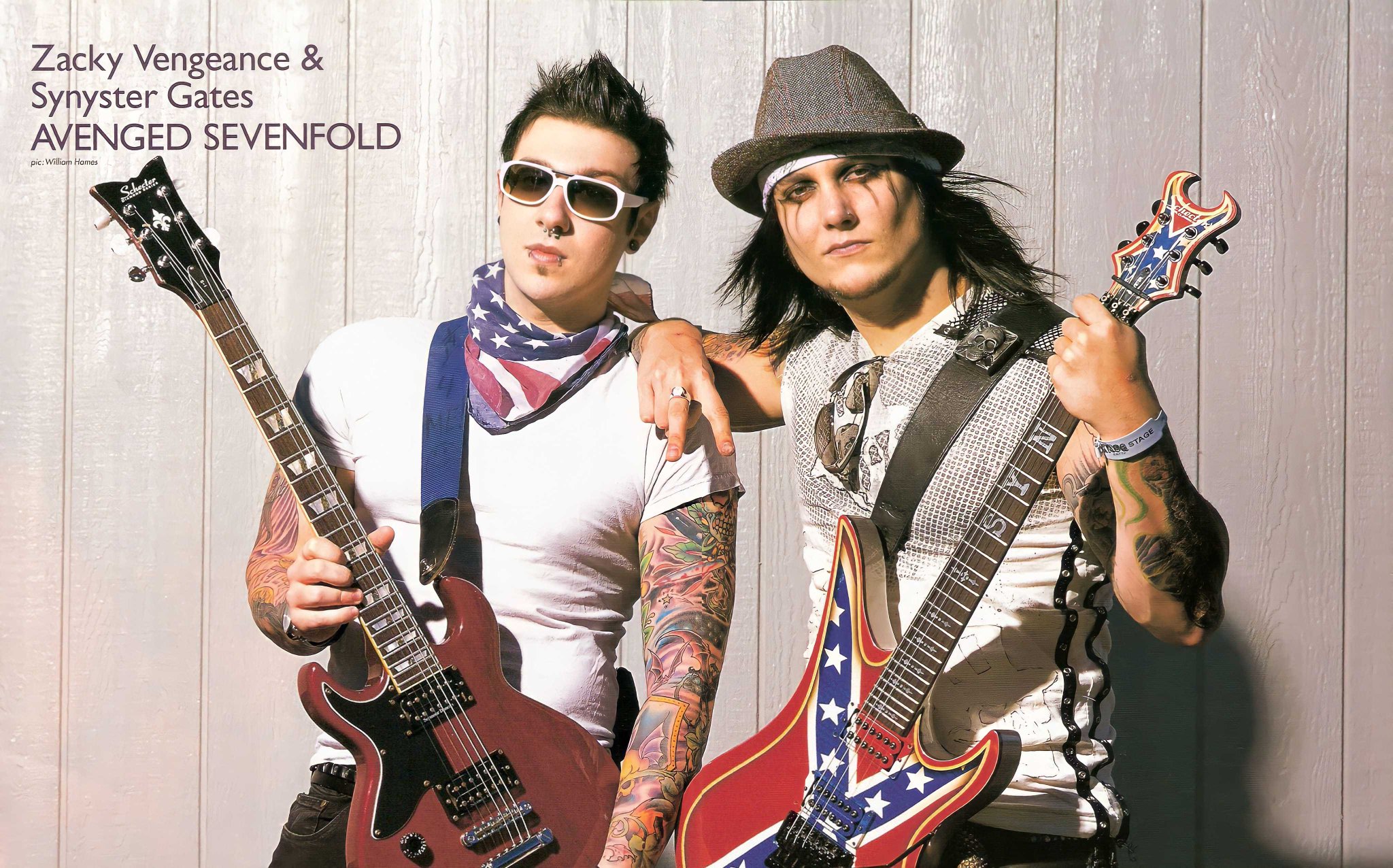 Zacky Vengeance And Synyster Gates Guitarists Zacky Vengeance L