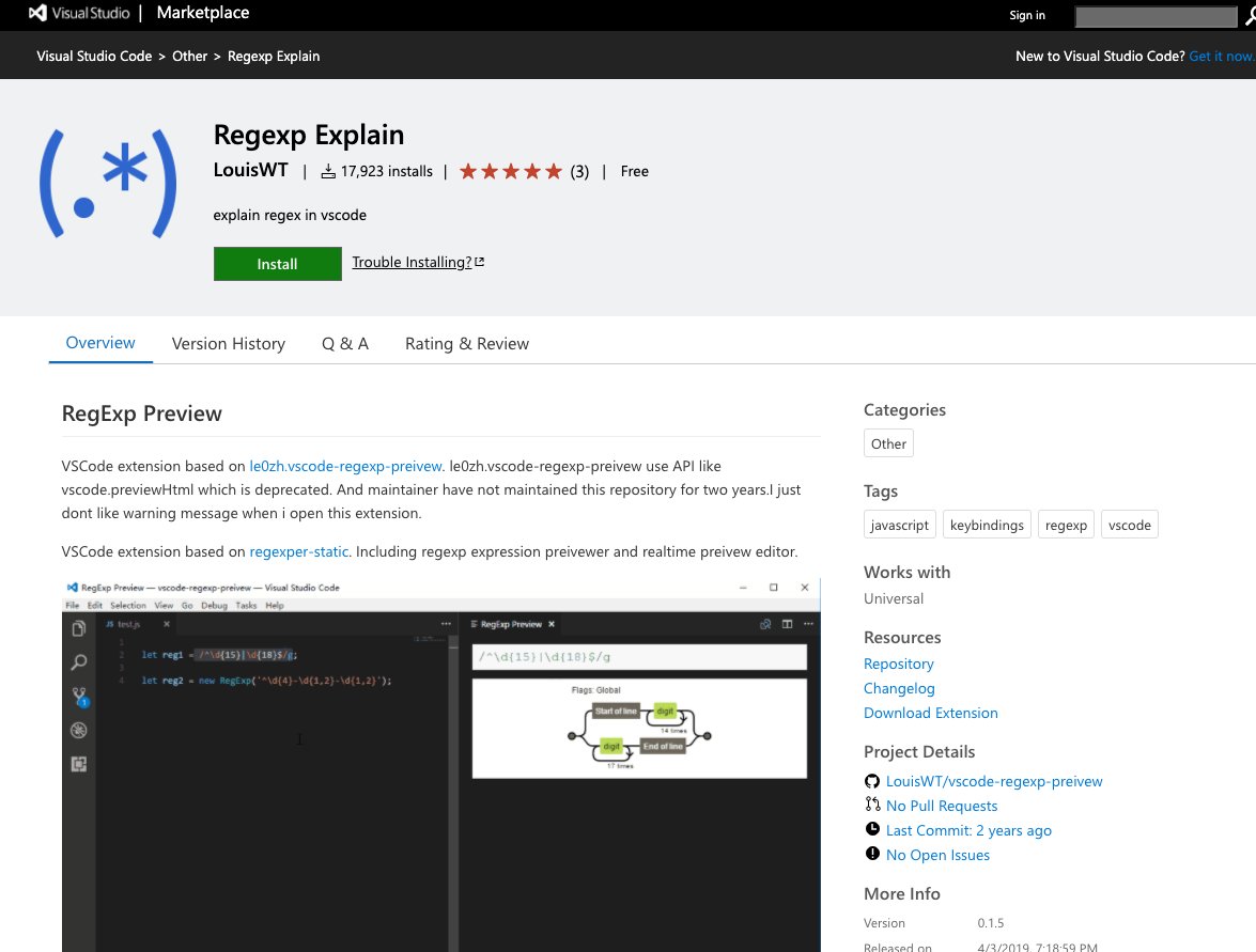 Visual Studio Code on Twitter: "/^.?$|^(..+?)\1+$/ 🤯🤷 … or just try the Regexp Explain extension ...