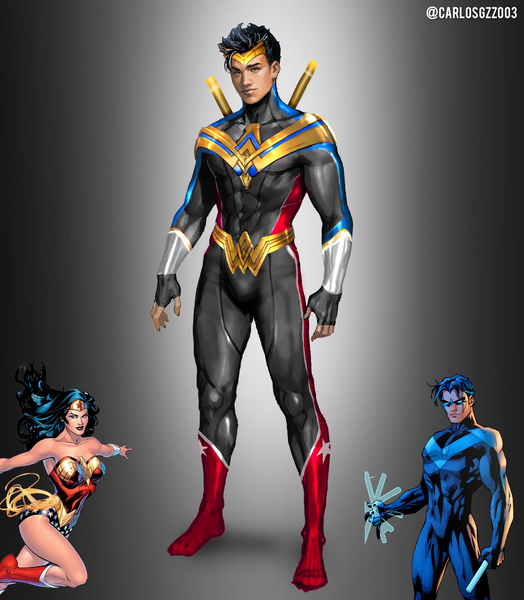 Nightwing And Wonder Girl