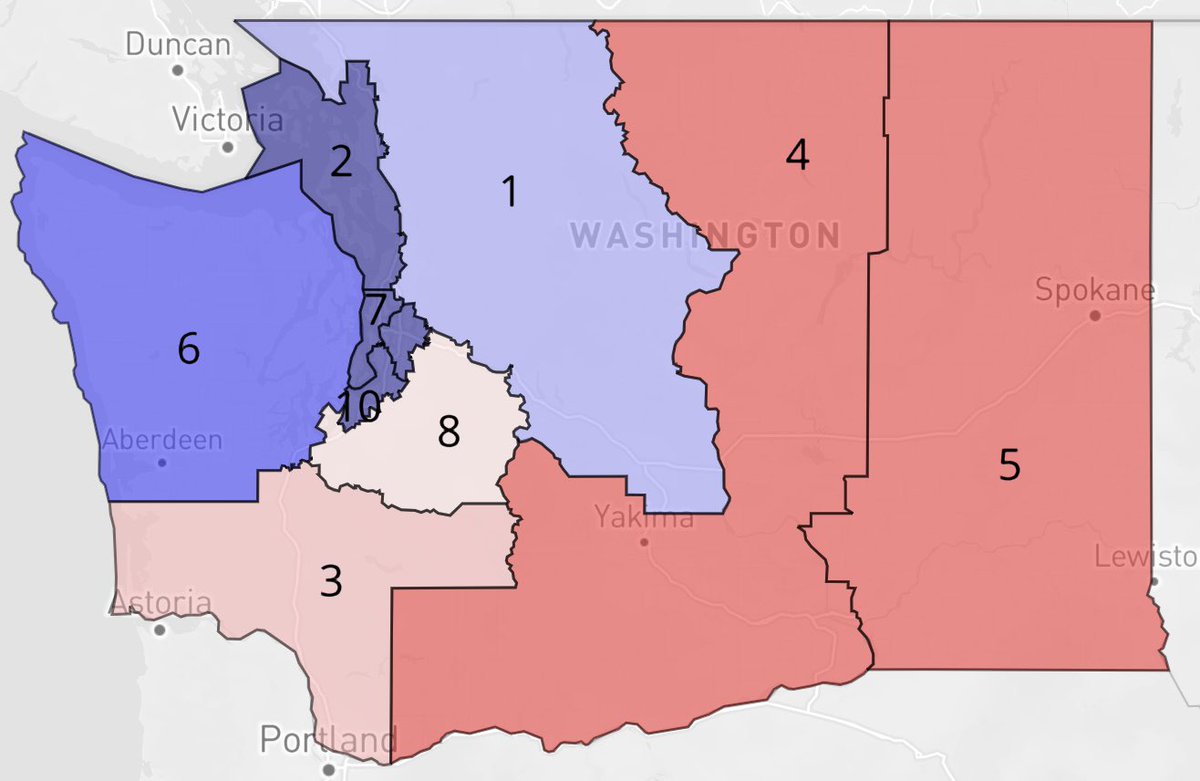 Washington has released their four draft congressional maps : r/Seattle