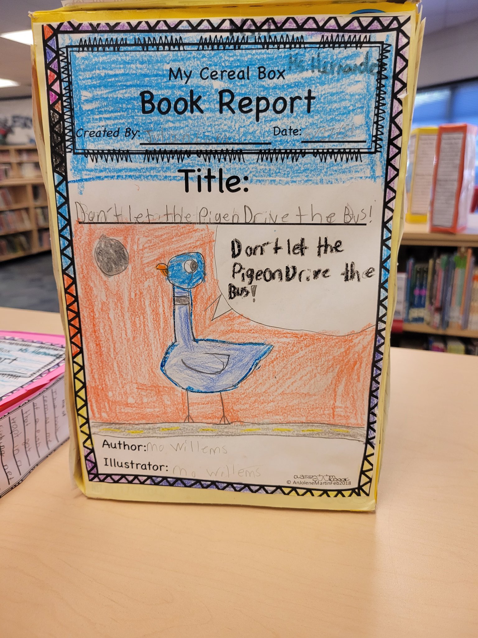 Cereal Box Book Report