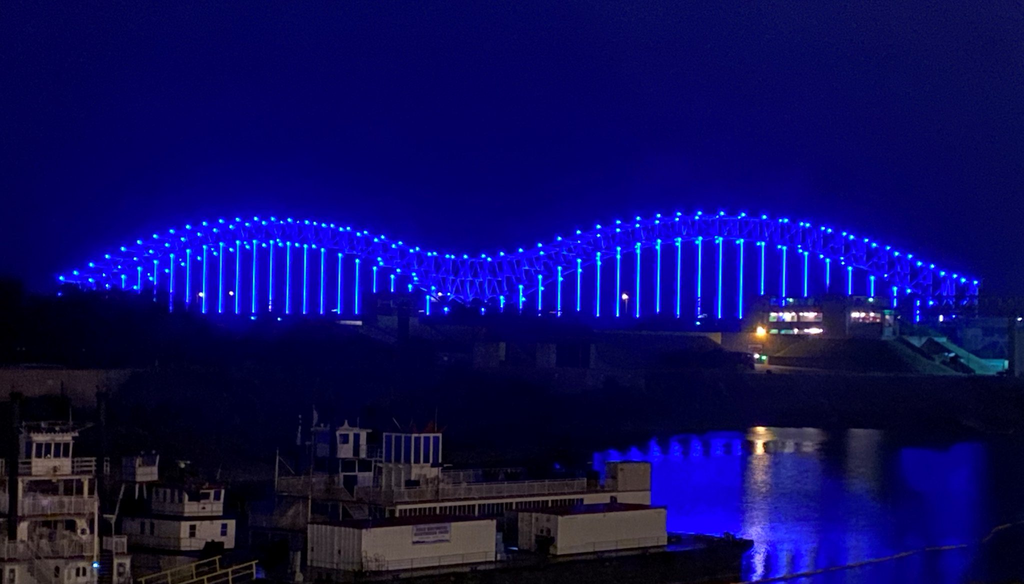 Memphis Bridge At Night Hernando De Soto Bridge Wikipedia