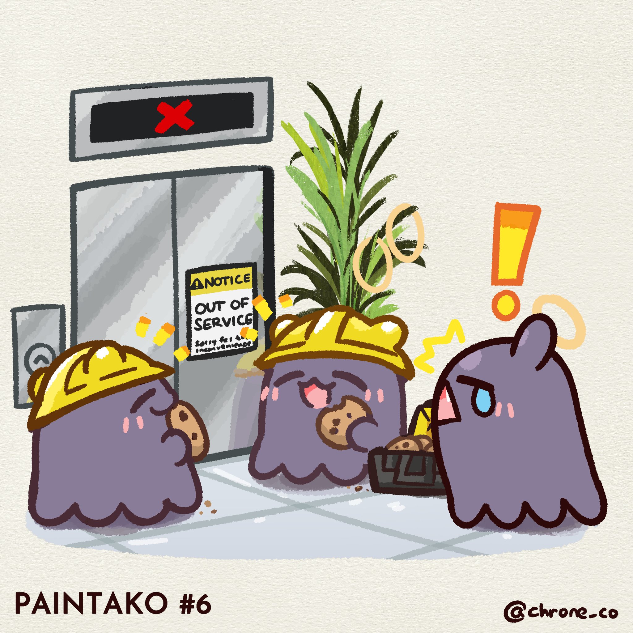ロニン on Twitter: "RT @chrone_co: one tako a day #6 broken elevator #inART https://t.co/JfCZvqVrYx ...