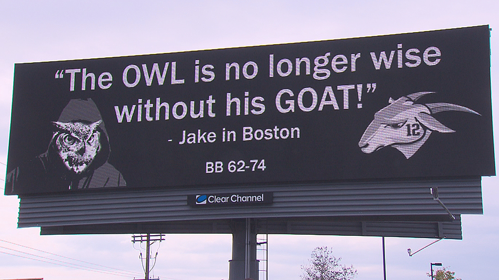 Wbz Cbs Boston News On Twitter Billboard Knocks Belichick Ahead Of