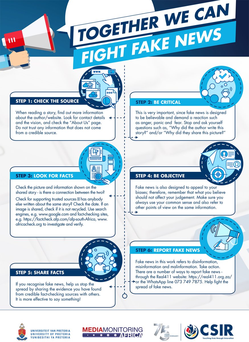 Infographic Poster About Fake News