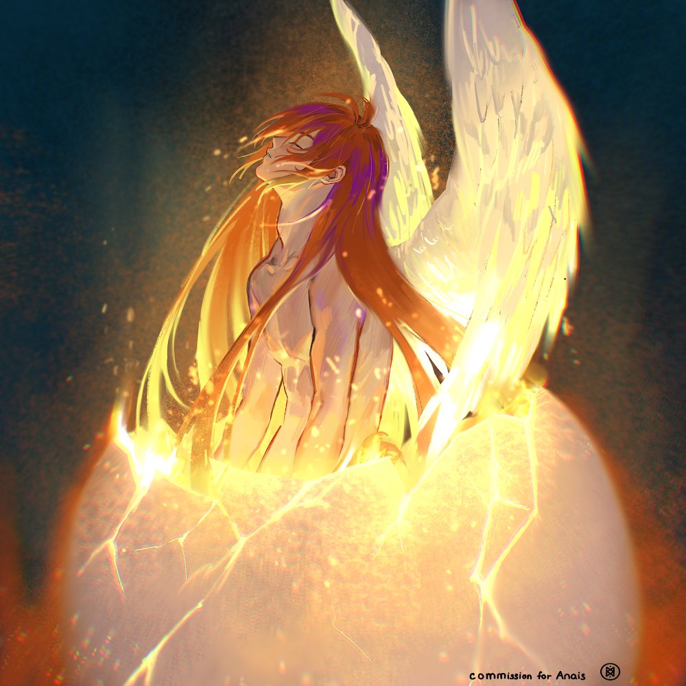 Anime Flaming Angel