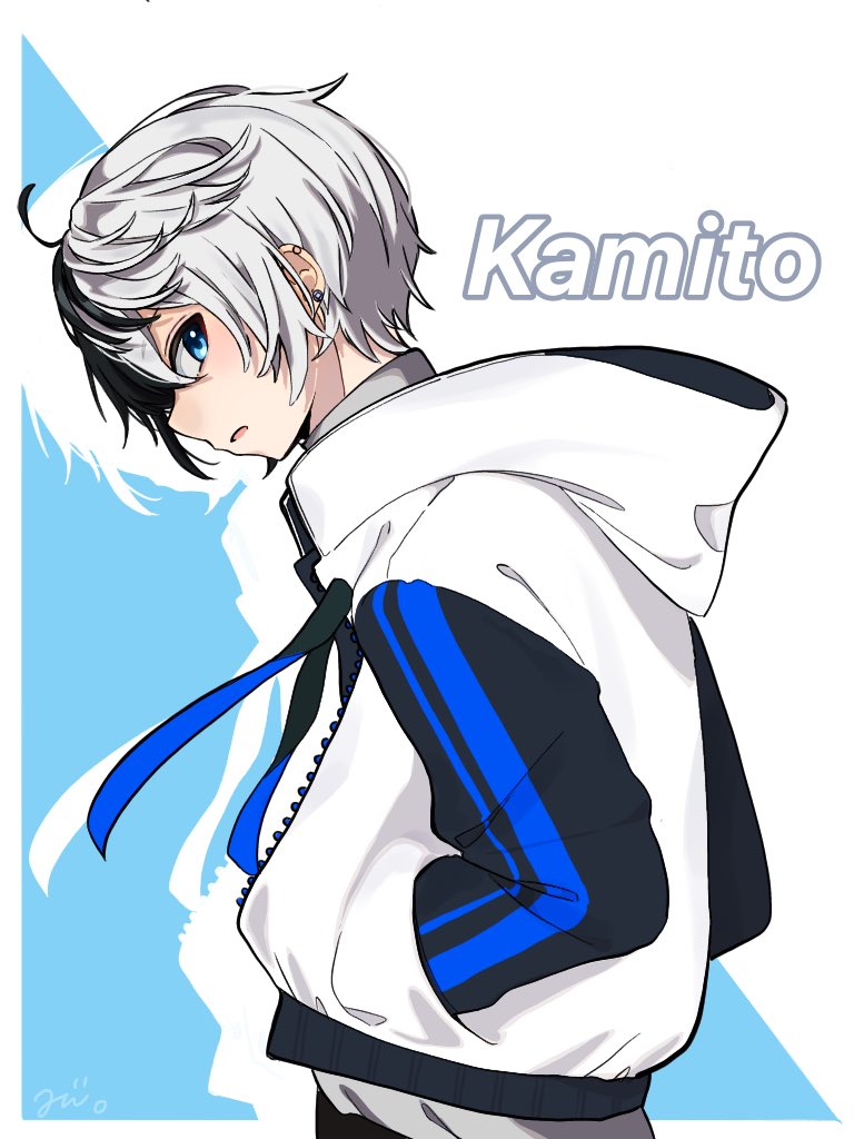 「横からKamito 完全に私の妄想と推しへの愛で出来上がったFA #かみ絵いむ」|みん 。のイラスト