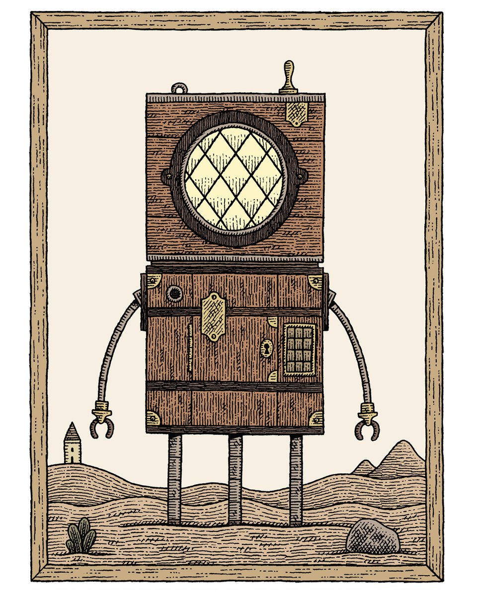 The Little Wooden Robot and the Log Princess' In bookshops」Tom Gauldの漫画