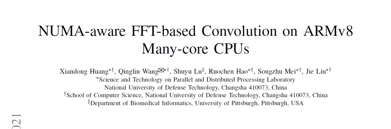 OGAWA, Tadashi on Twitter: "=> "NUMA-aware FFT-based Convolution on ARMv8 Many-core CPUs", NUDT ...