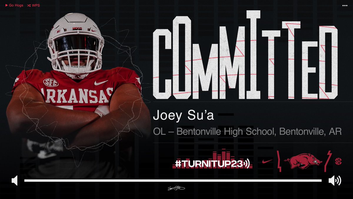 2023 3* OT Joey Su'a commits to Arkansas : r/CFB