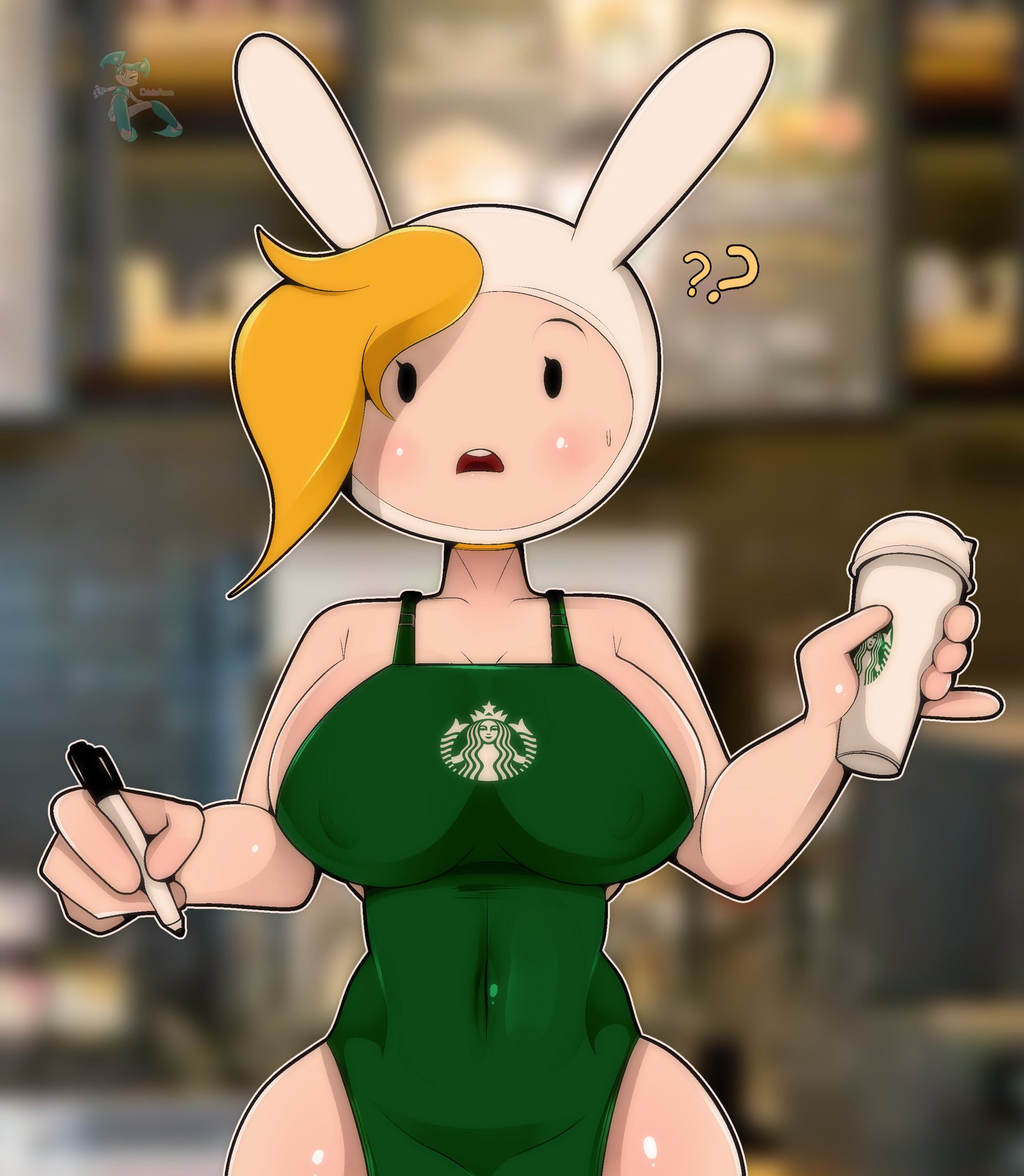 Crisisaura Commission Open Happily On Twitter New Fionna Pic Me Hi Can I Get An Iced Latte