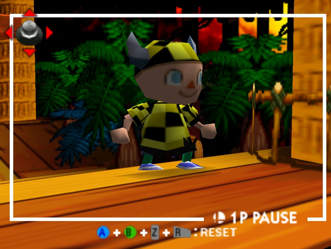 Villager Smash Bros Face