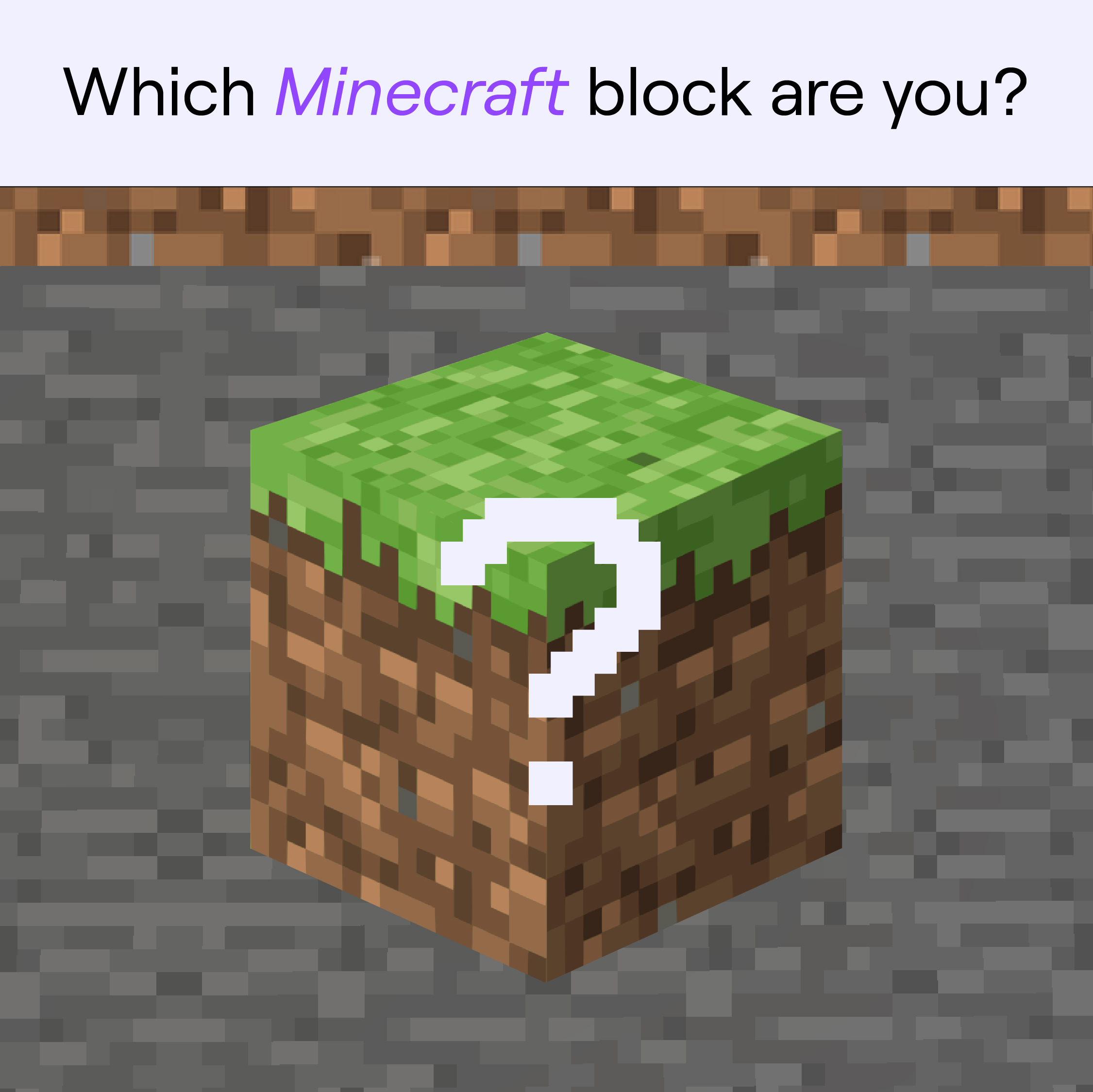 Minecraft Logo Block
