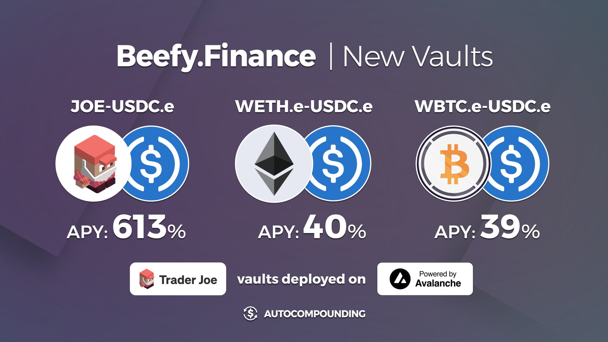 Beefy Finance on Twitter: "Hey. Yeah you. I hear you like #USDC pairs. Right? Beefy has the ...
