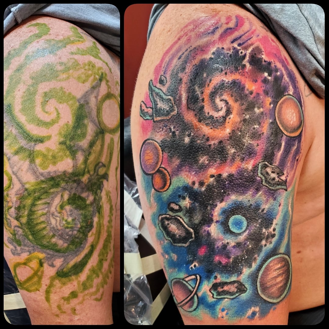 Galaxy Outer Space Tattoo