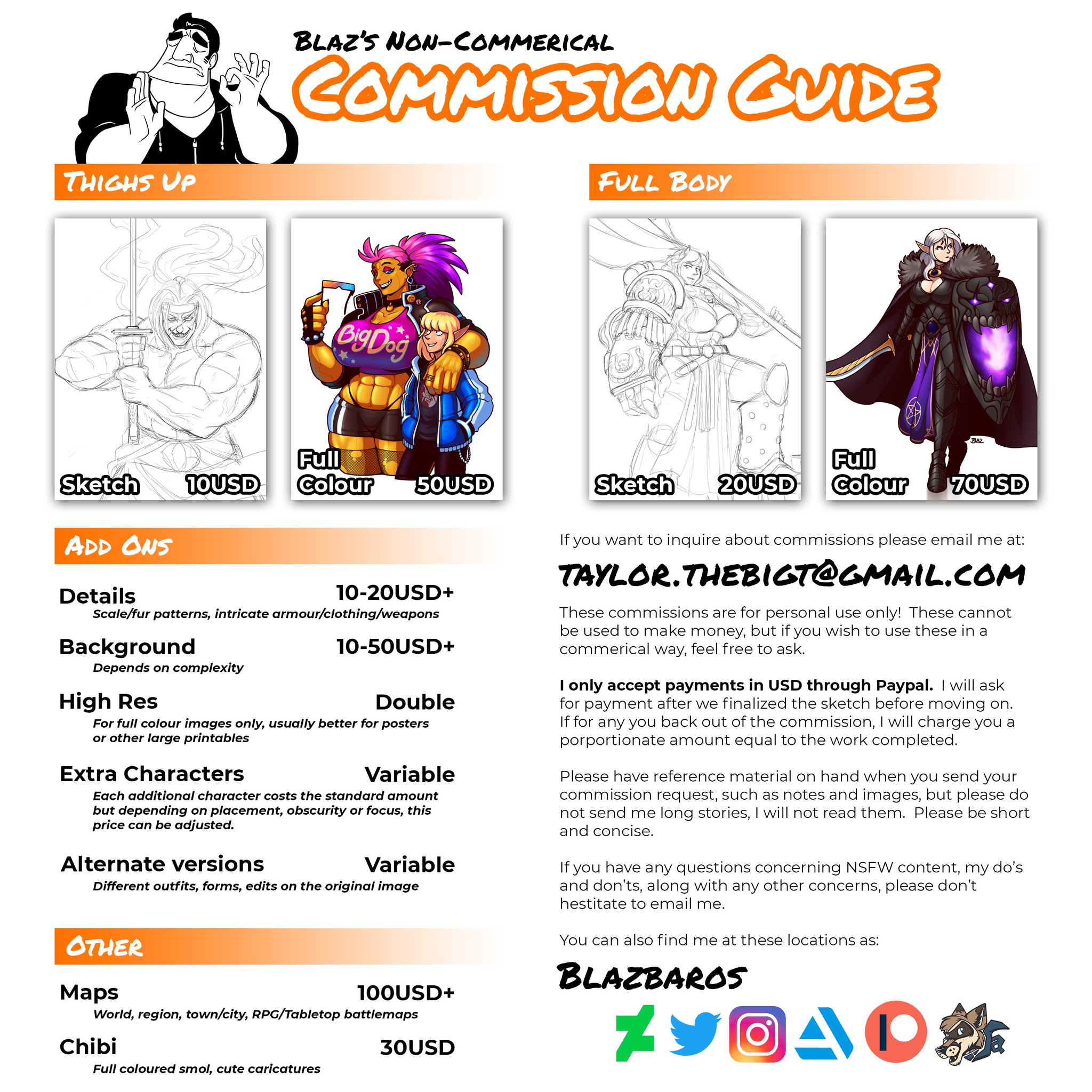 Blazbaros on Twitter: "Updated Commission Guide https://t.co/JXOFgeExiv" / Twitter