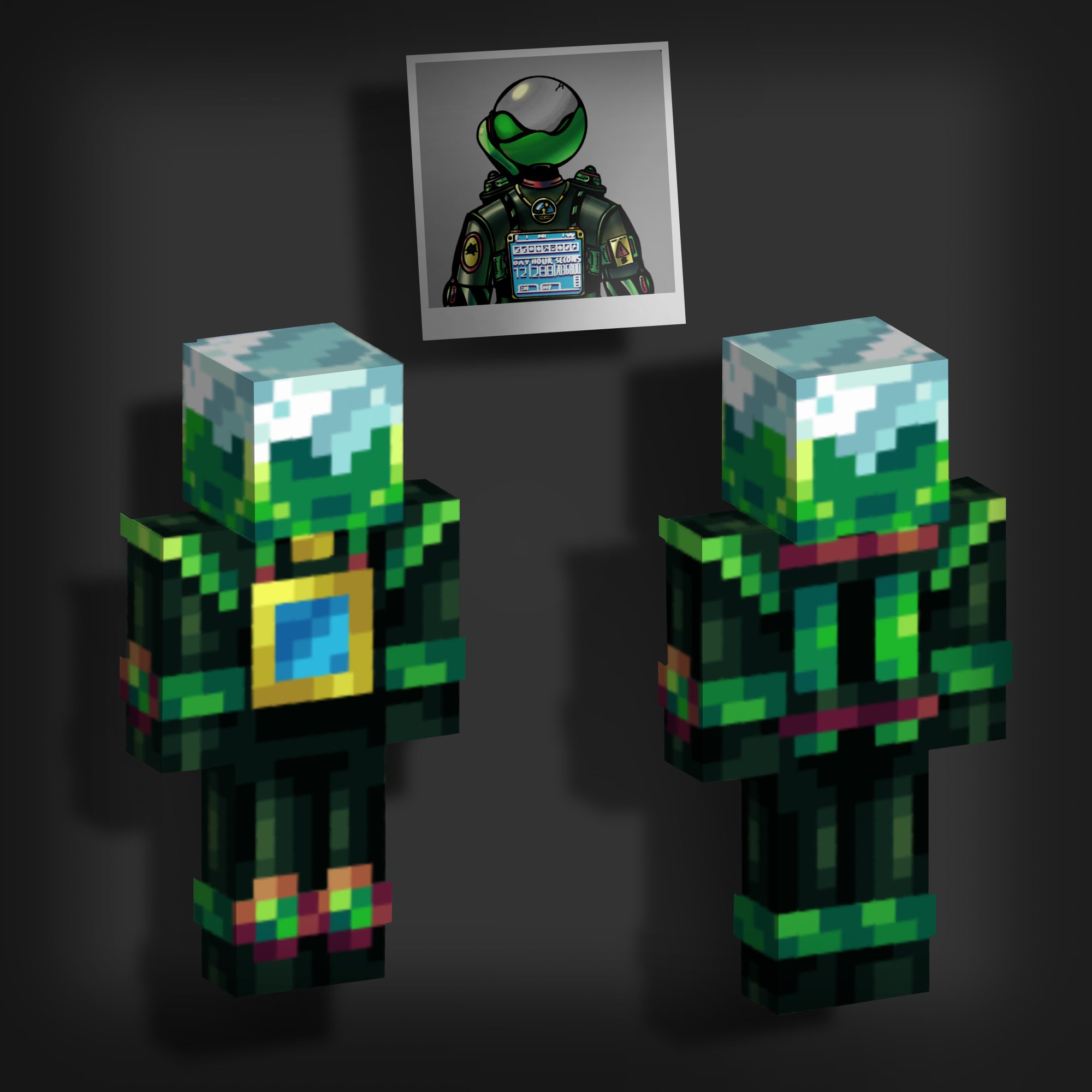 Cool Creeper Minecraft Skin