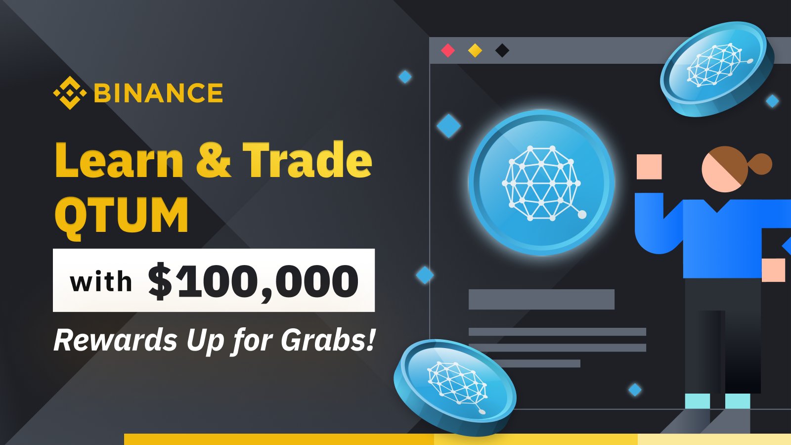 Binance on Twitter: "Learn & Trade $QTUM @qtum - $100,000 Rewards Up for Grabs! ️ https://t.co ...
