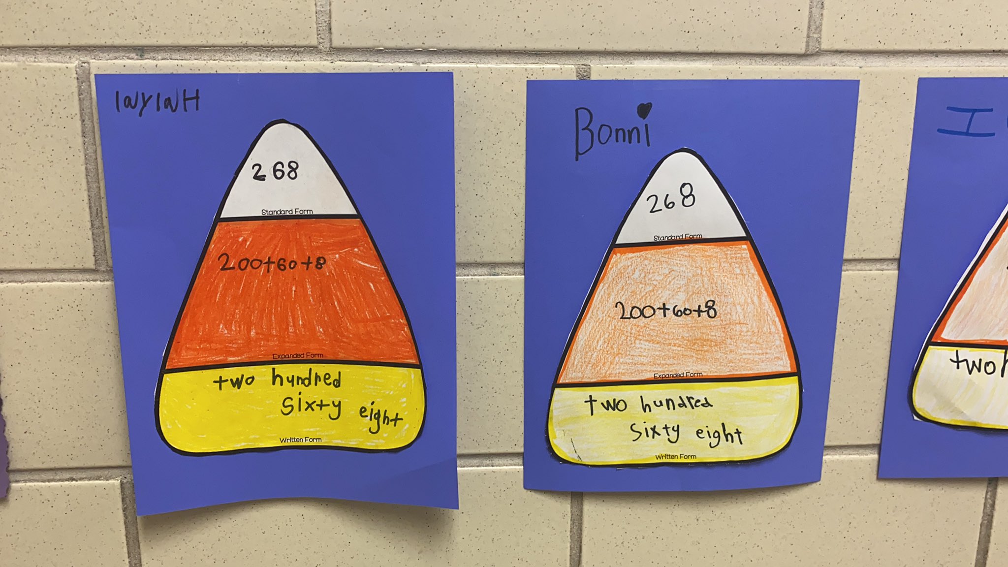 Candy Corn Place Value
