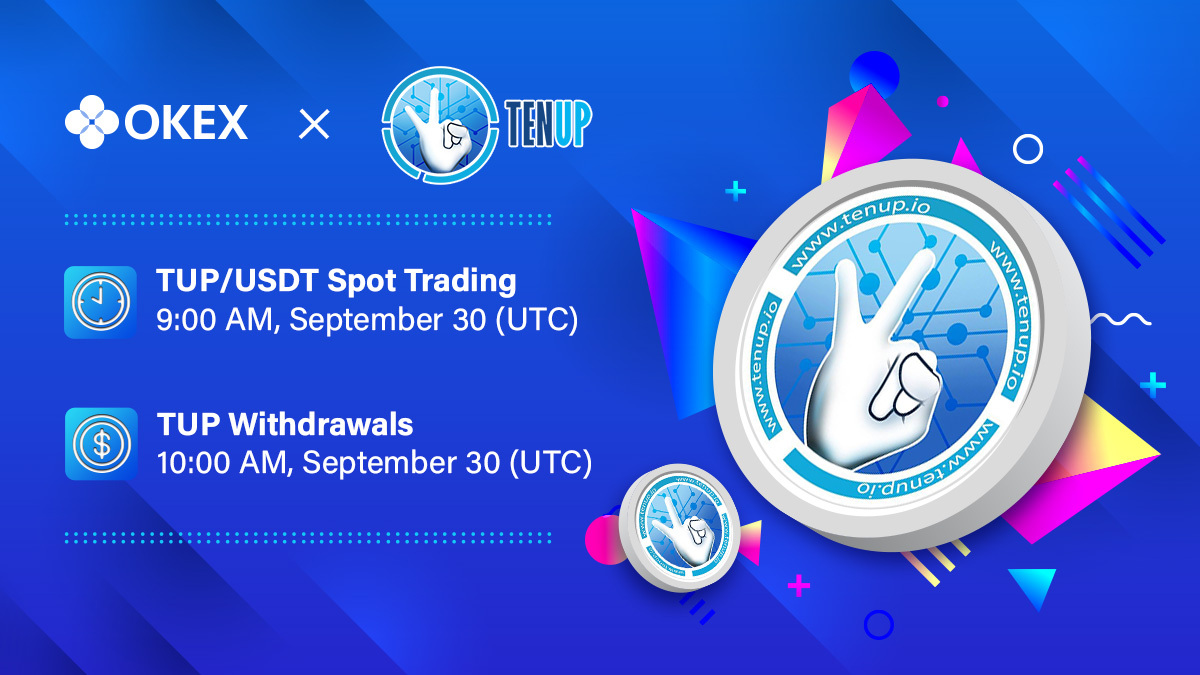 OKX on Twitter: "🆙 $TUP @TenUpNation gets listed on #OKEx! https://t.co/nspwei3qVg Deposit & TUP ...