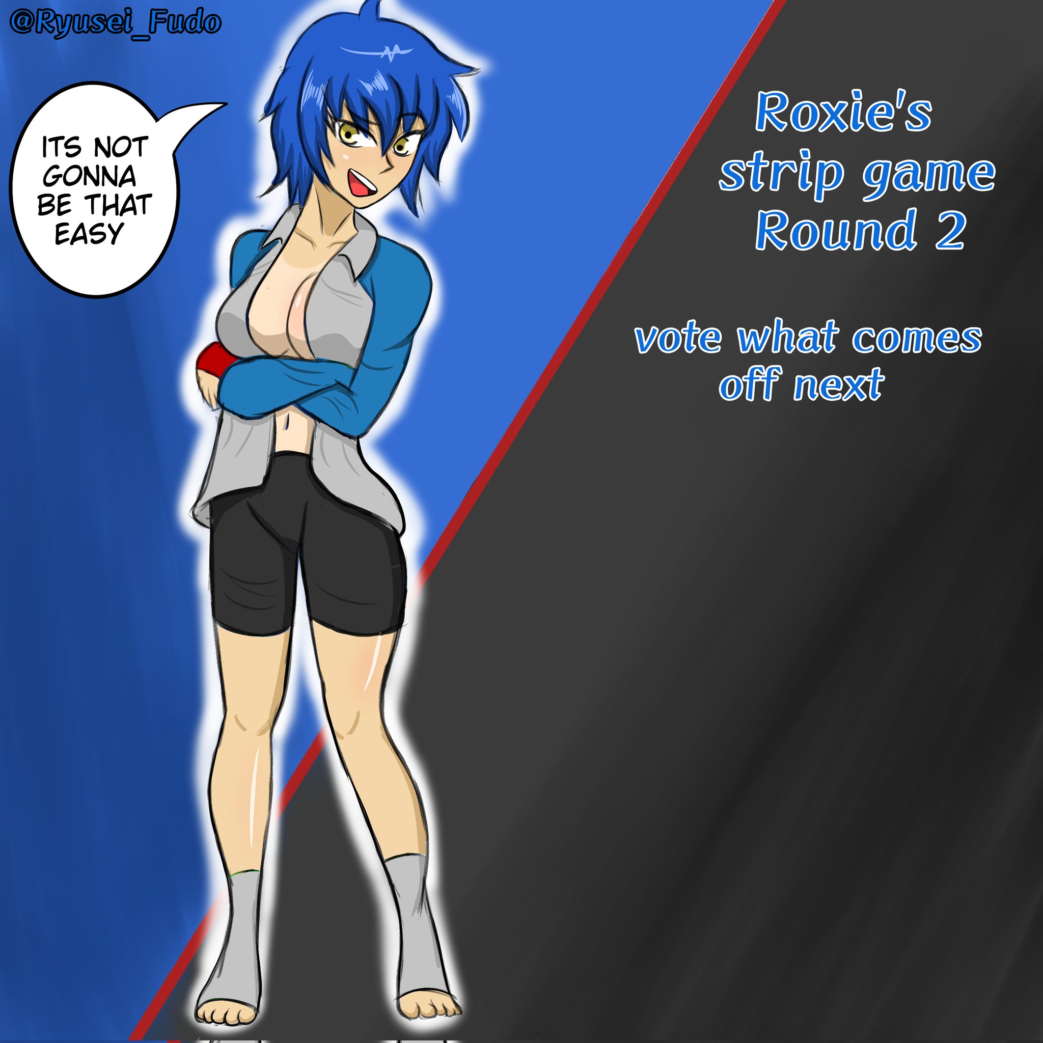 Ryusei_Fudo 🔞 Comms open on Twitter: "Re-upload: roxie's strip game results, I really wanna do ...