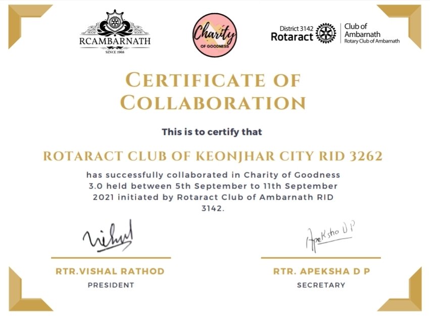 Rotary Club Certificate Template