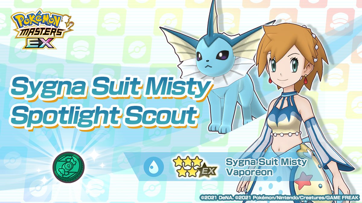 Pokémon Masters Ex On Twitter 5★ Sygna Suit Misty And Vaporeon Debut