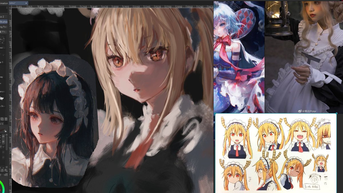 Progress of my study of the amazing art of @matchach. It has been ages since last time I drew an ...