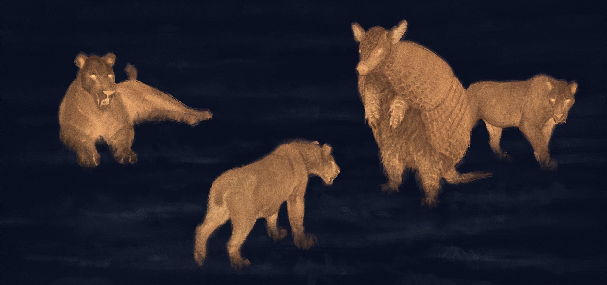 Smilodon Hunting