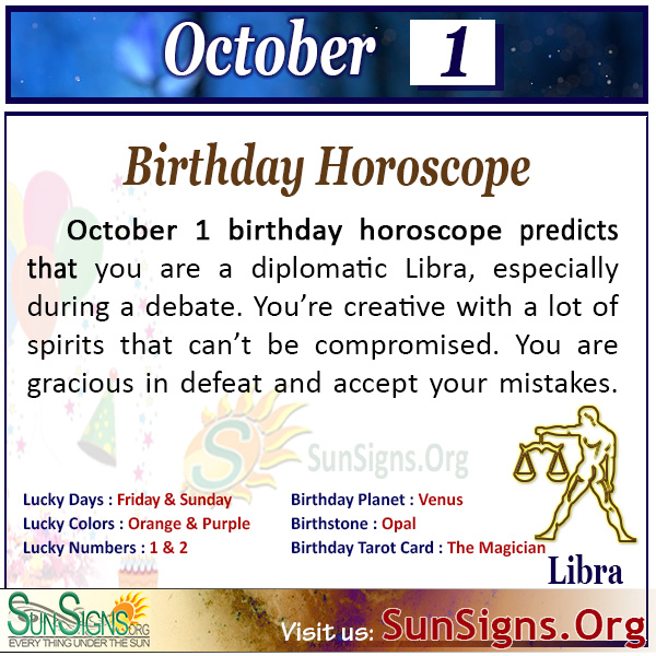 Whats october 1st zodiac sign - Horoscopeaz.com