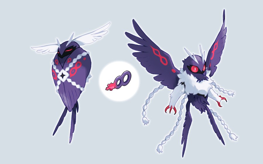 ポケモン「a form-changing mothman pokemon 」|golurkのイラスト