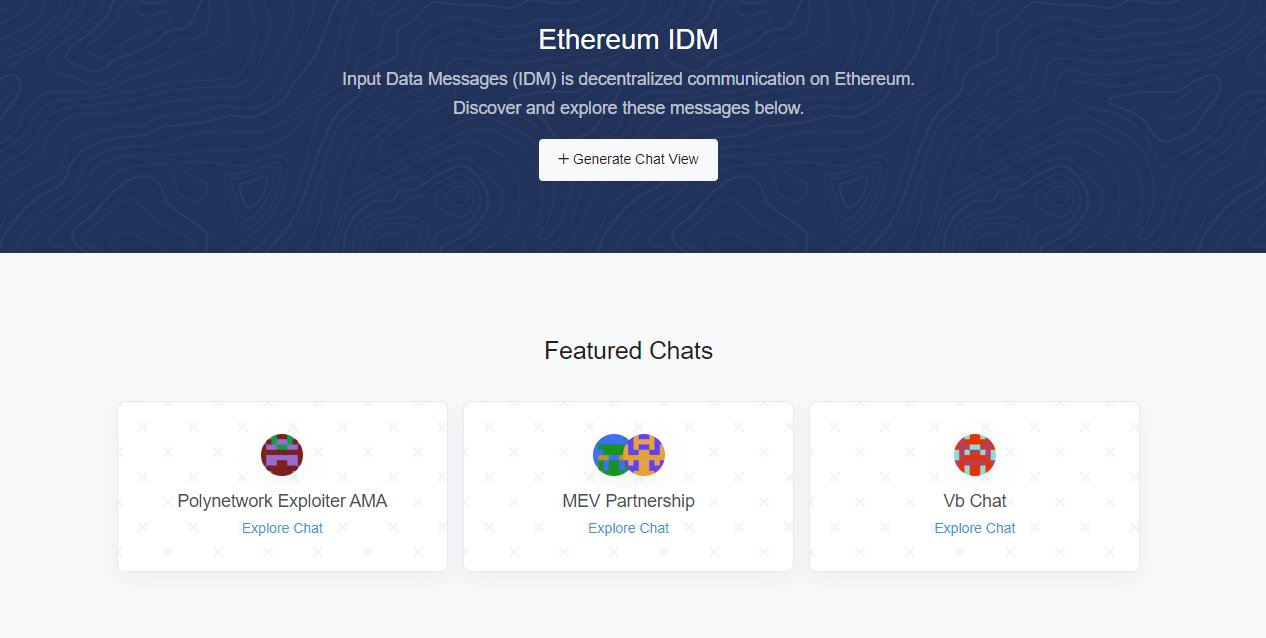 “The Etherscan” on Twitter: "Introducing: Ethereum IDM ️ (beta)#N##N#Our IDM (Input Data ...