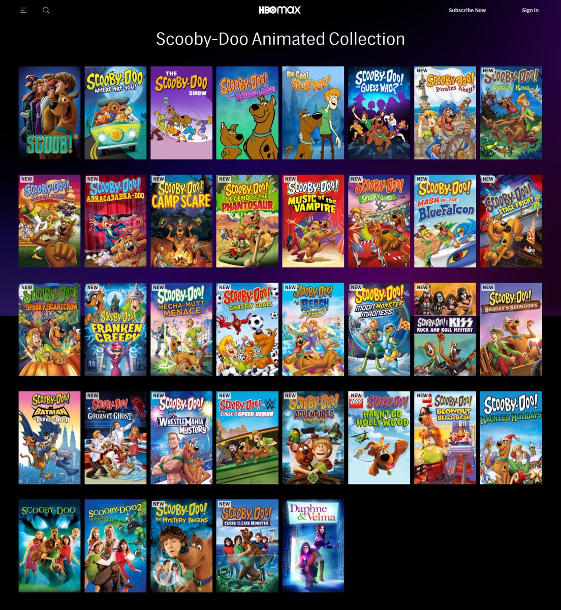 Animation on Max on X The complete collection of Scooby Doo shows movies and specials streaming on HBO Max in the United States today the first day of Scoobtober https t Krgm89zww4 X