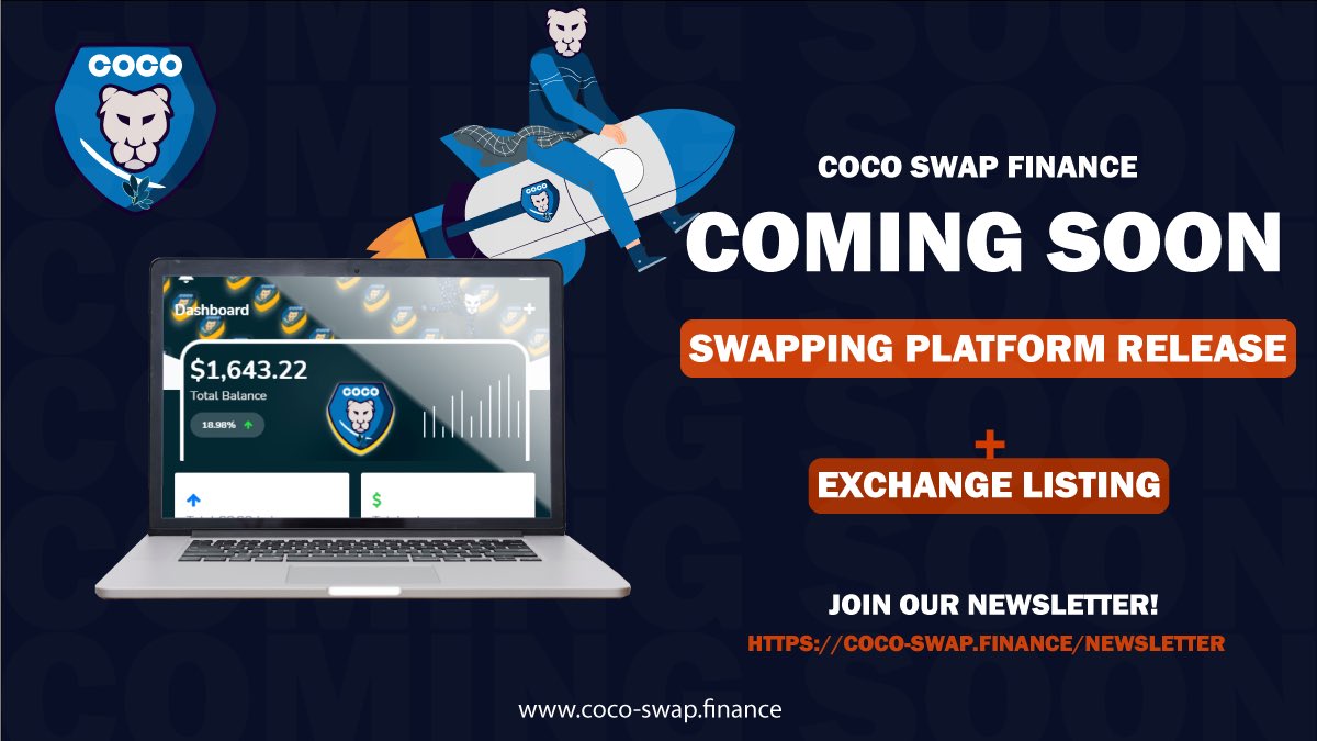 Coco Swap on Twitter: "📍Short update for the current next upcoming developments and milestones ...