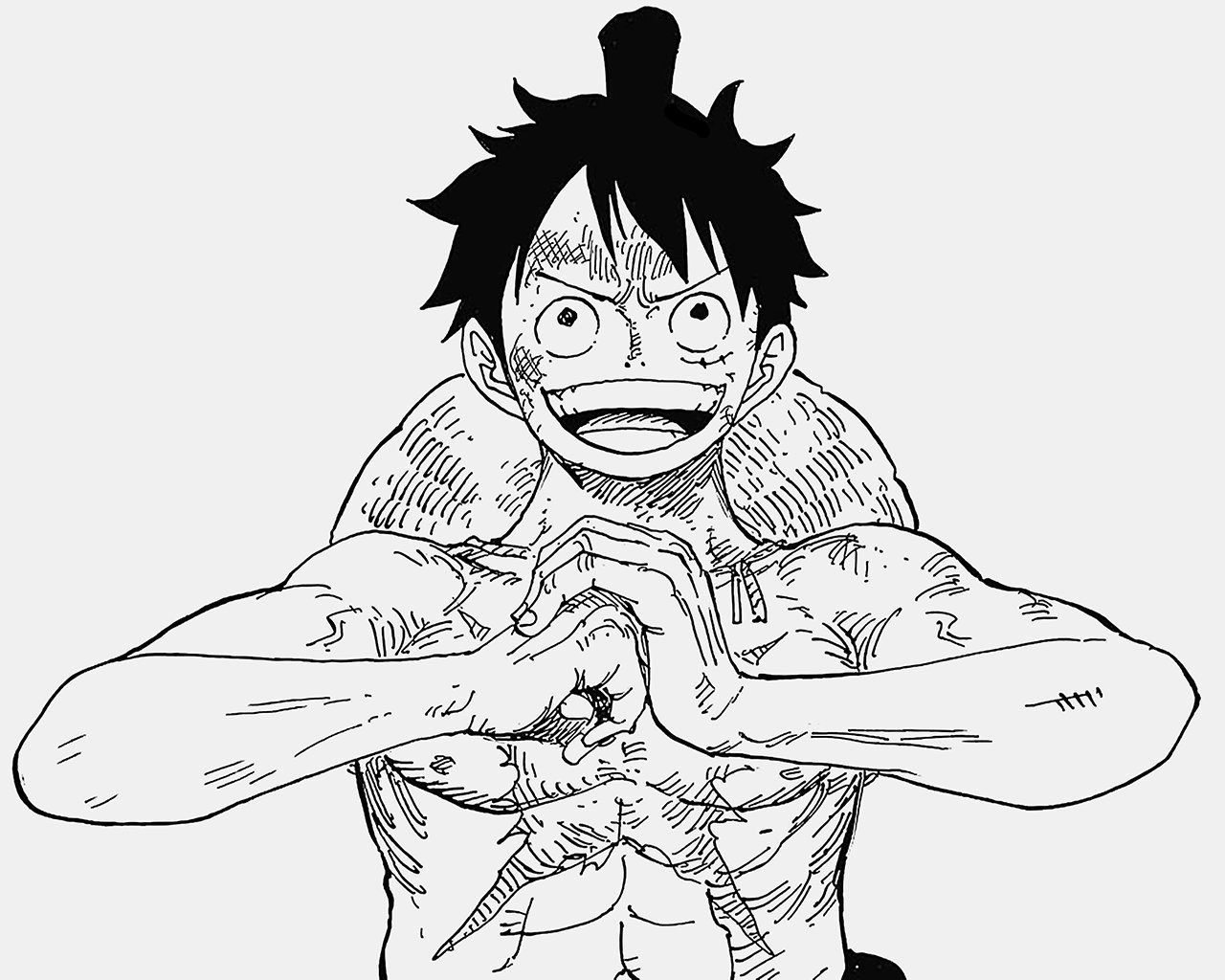 Monkey D Luffy Coloring Pages One Piece Coloring Pages ColoringLib
