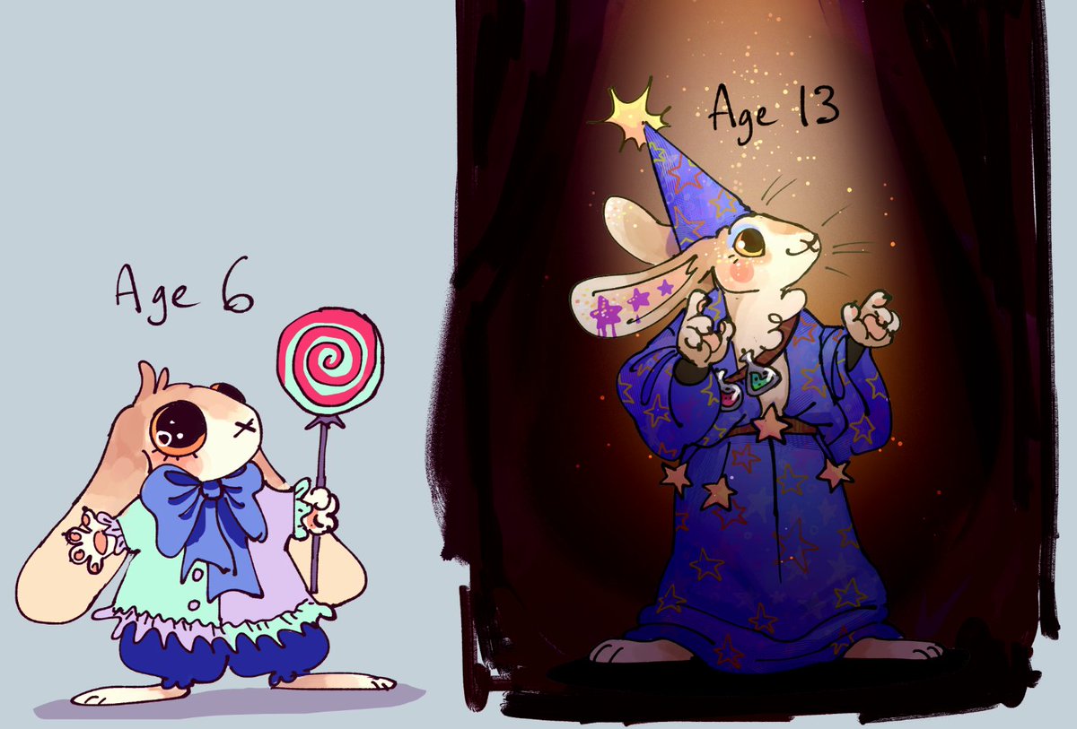 「working on backstory designs for my witc」|gene genieの漫画