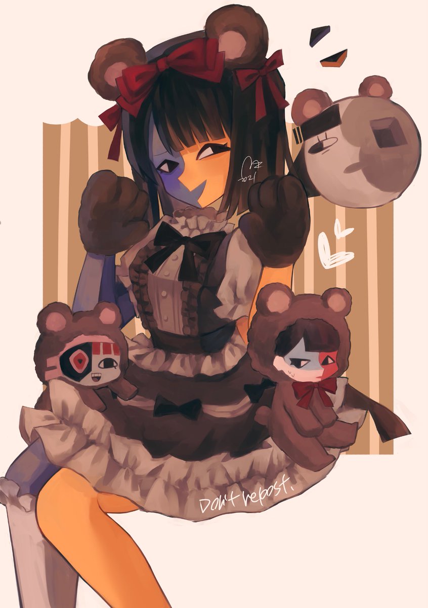 「ENA bear💙💛🧸💕💕 #Ena #enafanart #ena」| ̤͓̽ゾ̤͓̽mezoのイラスト