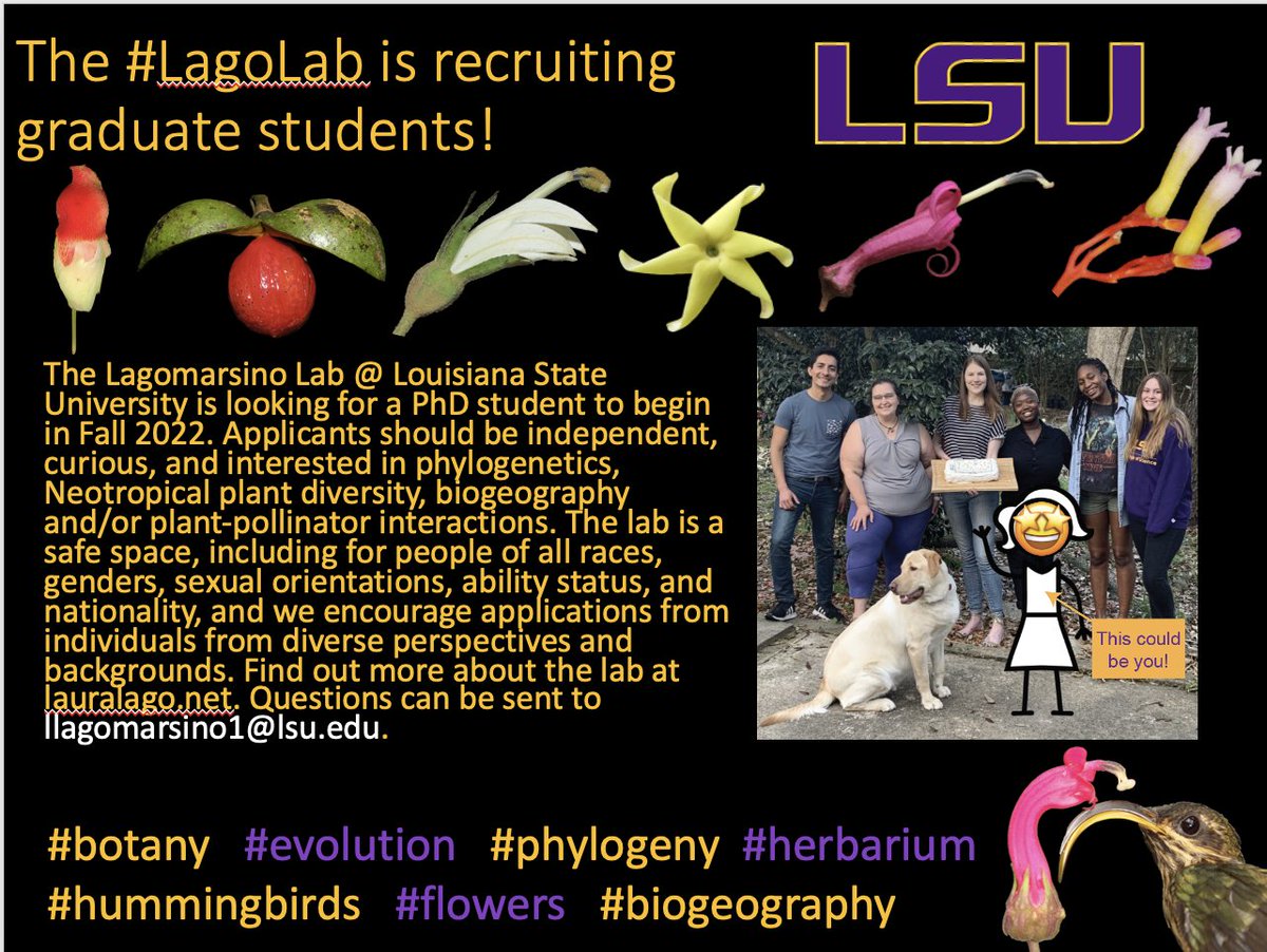 [USA--LA] PhD in Neotropical plant phylogenetics, biogeography ...