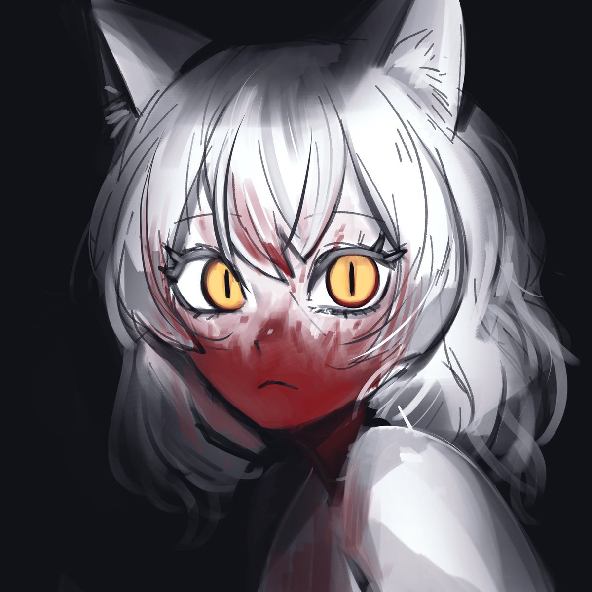 「catgirl (feral) 」|ocatg | comms OPEN!のイラスト