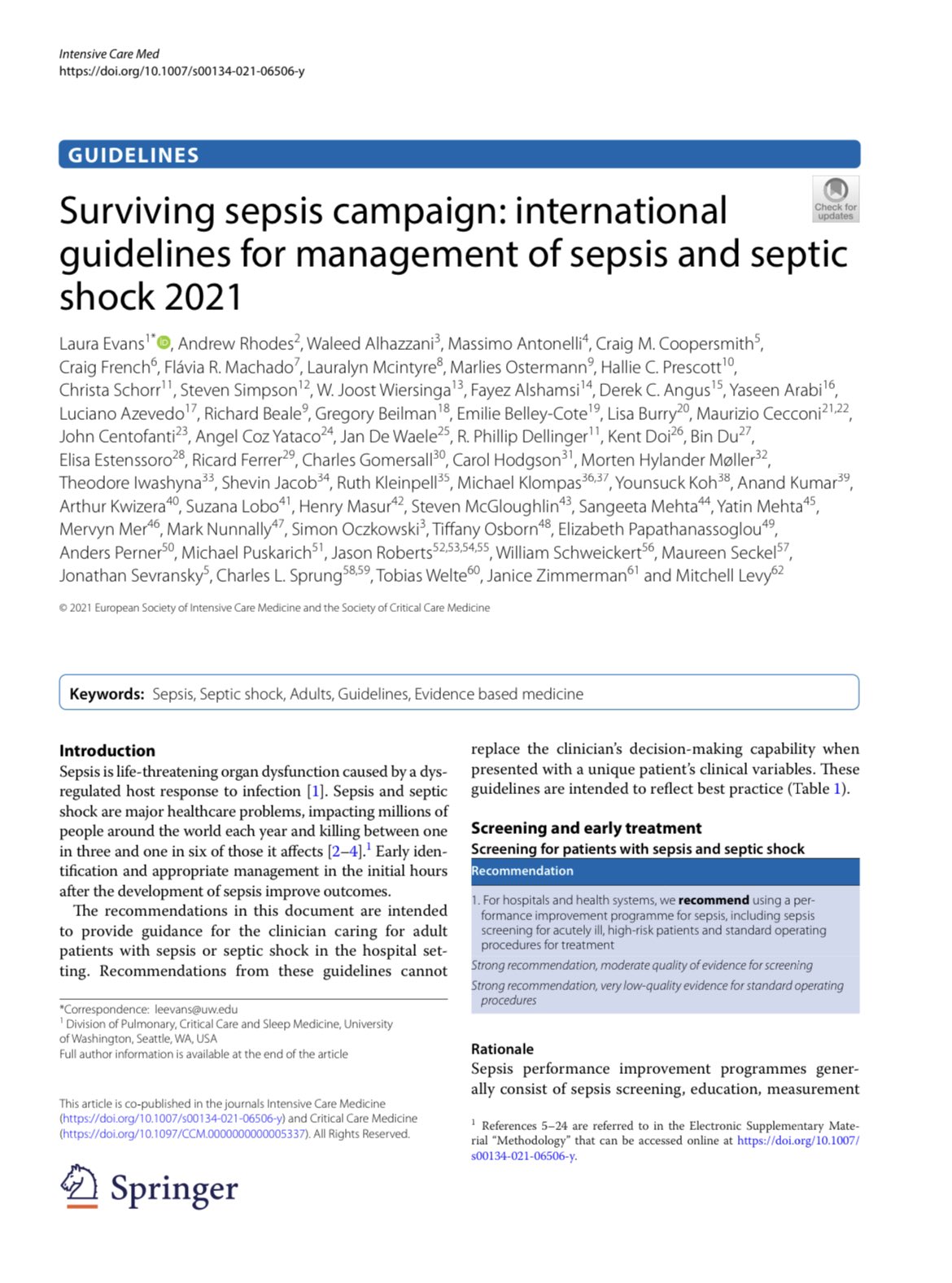 Surviving Sepsis Campaign Logo Improve Sepsis And Septic Shock