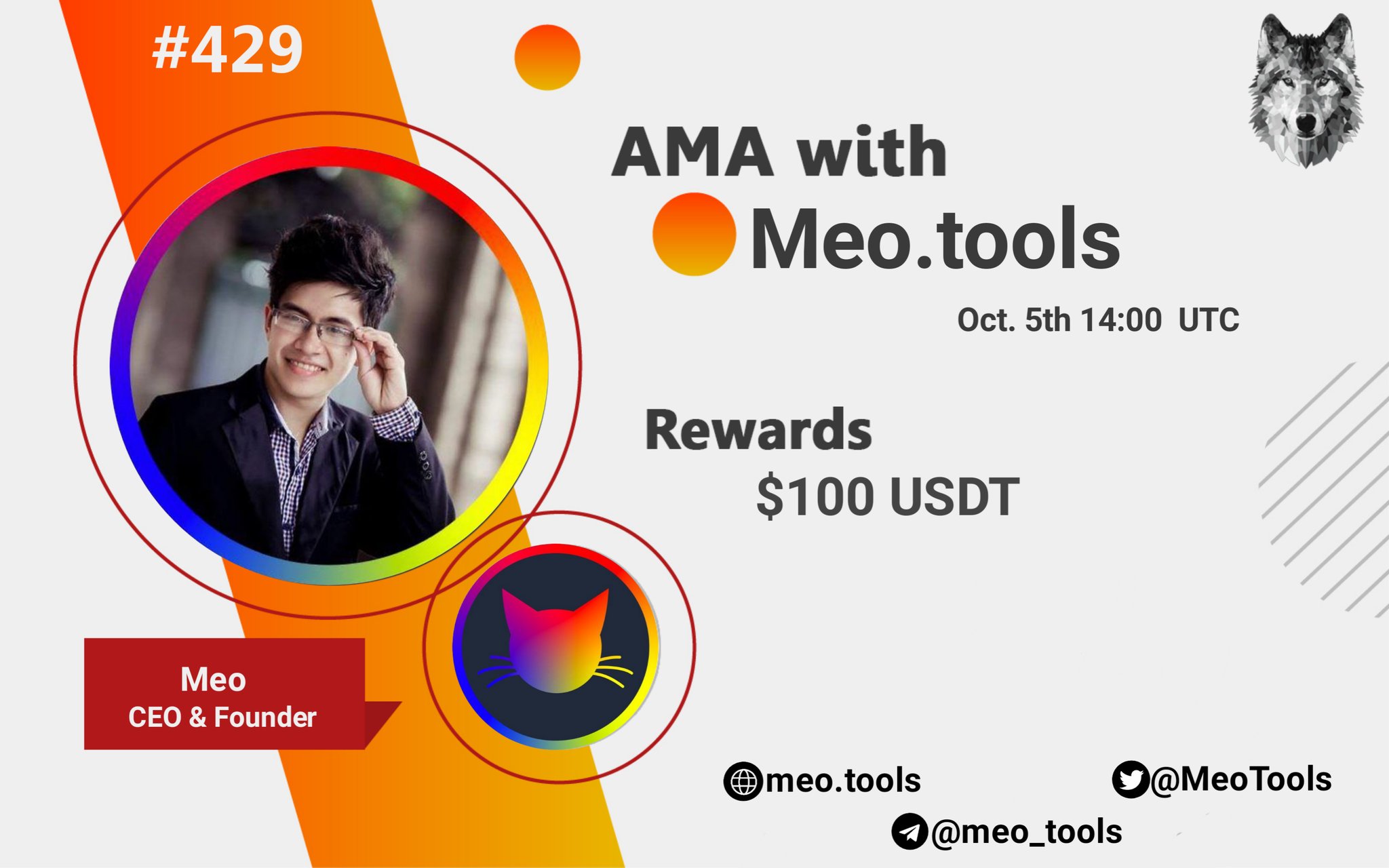 Crypto Titan's on Twitter: "🤍AMA Series With #Meo_Tools 🎁Prize: 100$ USDT 📆Date: October 5th 14: ...