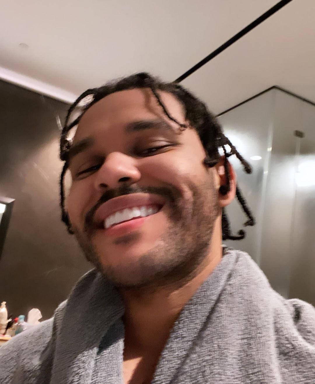 The Weeknd Instagram Smiling