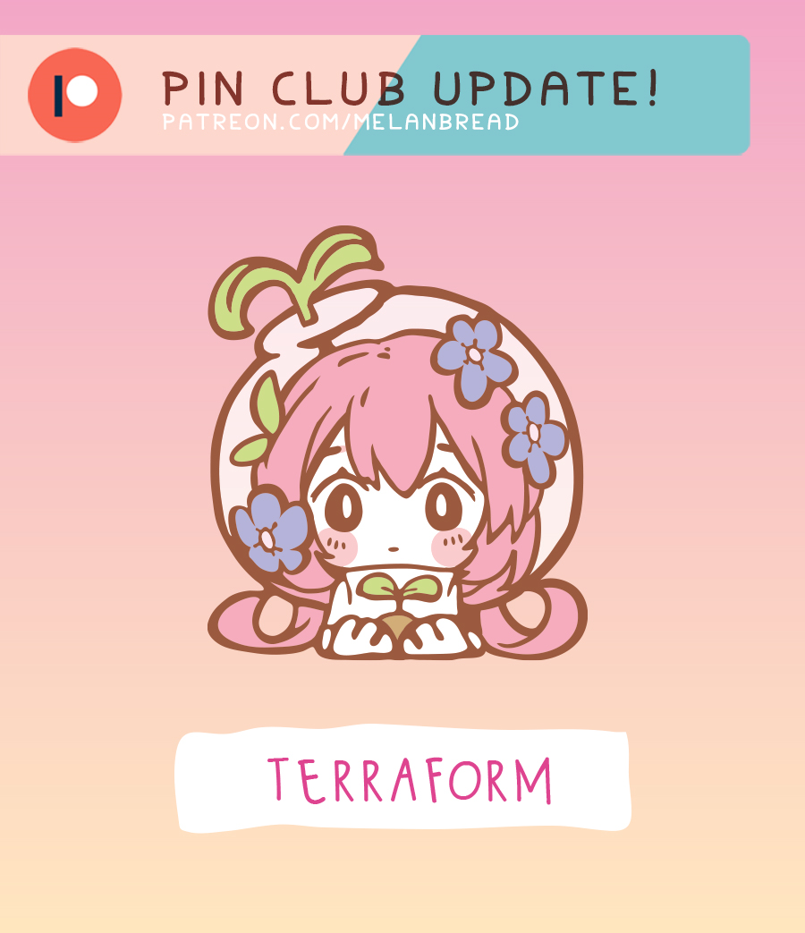 「November's Patreon pin club theme is "Terraform" featuring a」Melan ...