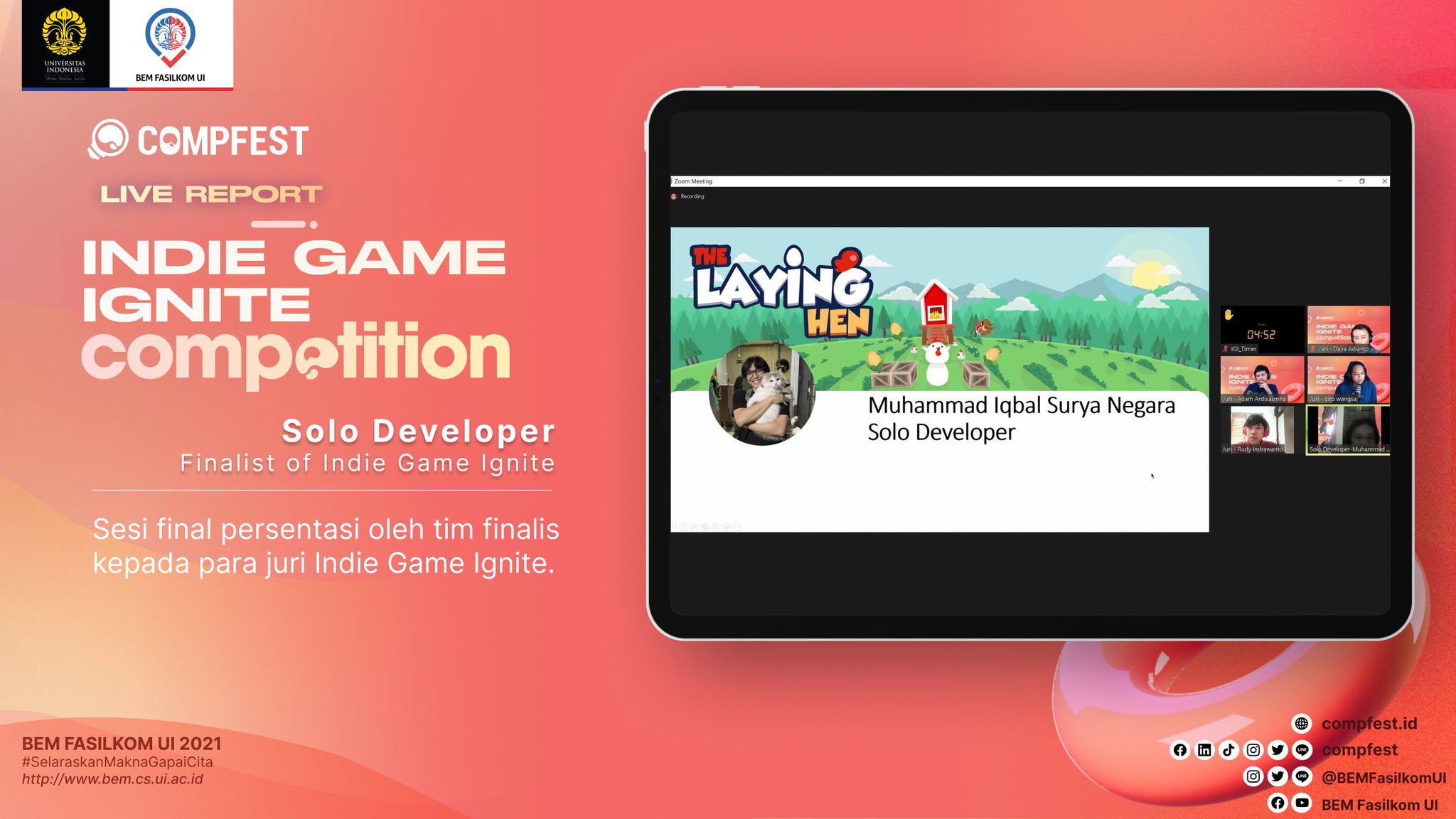 COMPFEST on Twitter: "Presentasi dilanjutkan oleh tim Solo Developer…