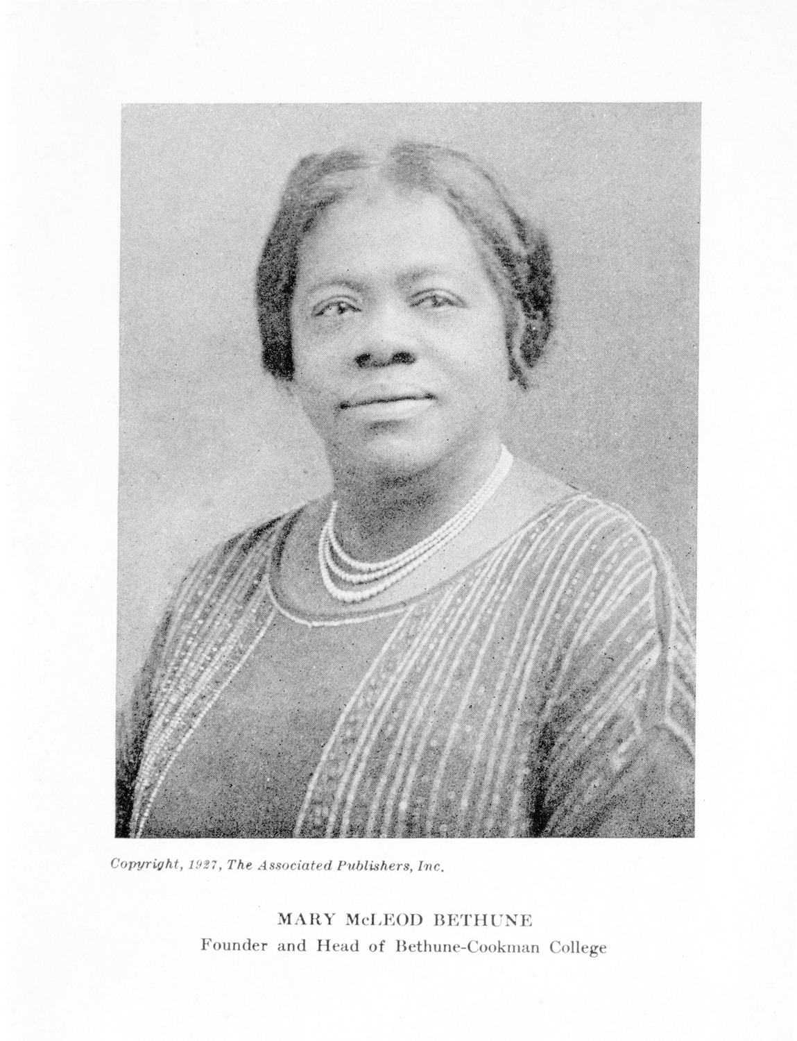 Beinecke Library on Twitter: "Mary McLeod Bethune 1927 in Langston ...