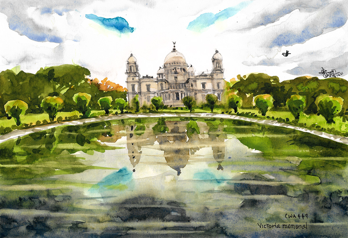 Victoria Memorial Painting